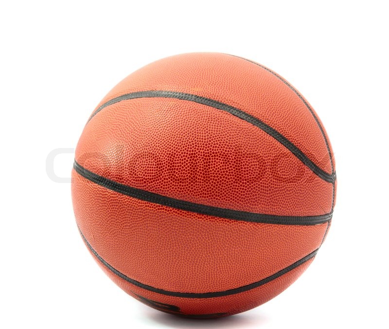 Basketball Ball auf einem weißen ... | Stock Bild | Colourbox