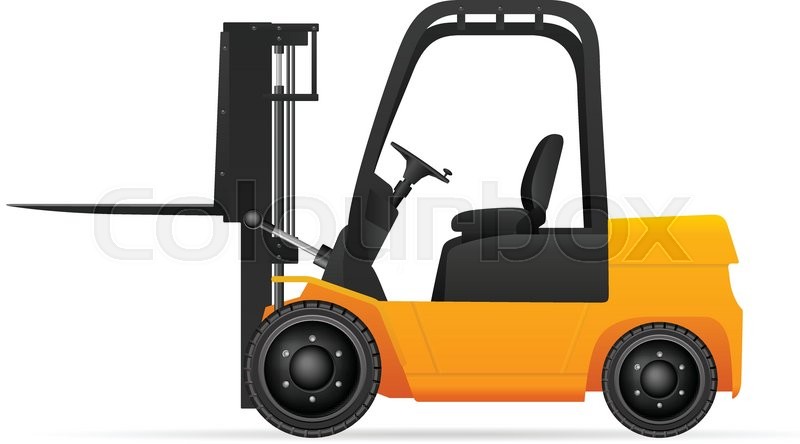 Gabelstapler, icon, grafik | Vektorgrafik | Colourbox