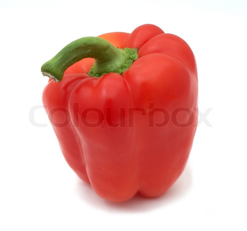 Roter Pfeffer isoliert | Stock Bild | Colourbox