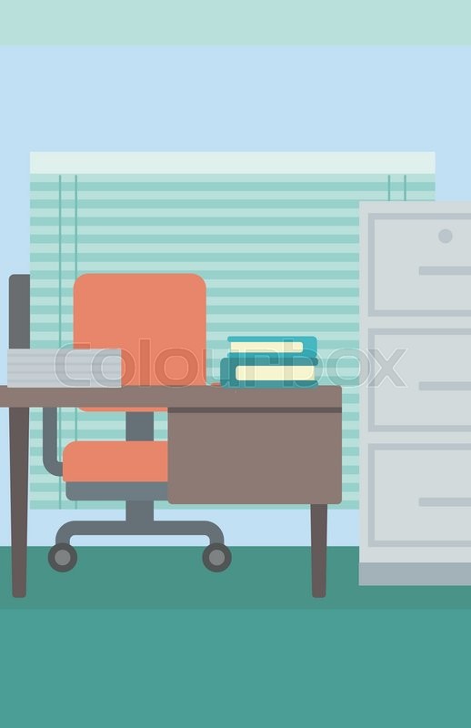 Background of office workplace vector ... | Stock vector | Colourbox