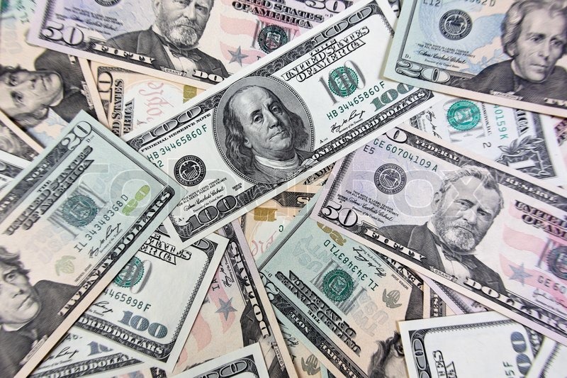 U.S. dollars banknotes of the United ... | Stock image | Colourbox