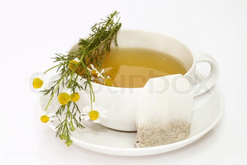 Naturlægemidler kamillete på lys ... | Stock foto | Colourbox