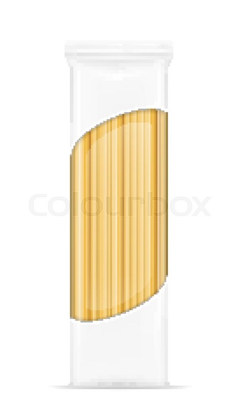 Pasta in packaging vector illustration ... | Stock vector | Colourbox