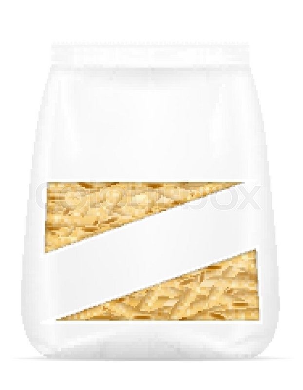 Pasta in packaging vector illustration ... | Stock Vector | Colourbox