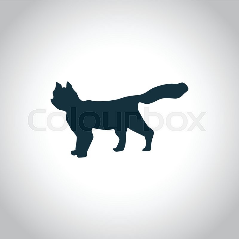 Cat simple icon for web and mobile ... | Stock vector | Colourbox