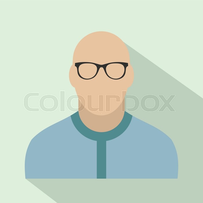 Bald man avatar icon for web and ... | Stock vector | Colourbox