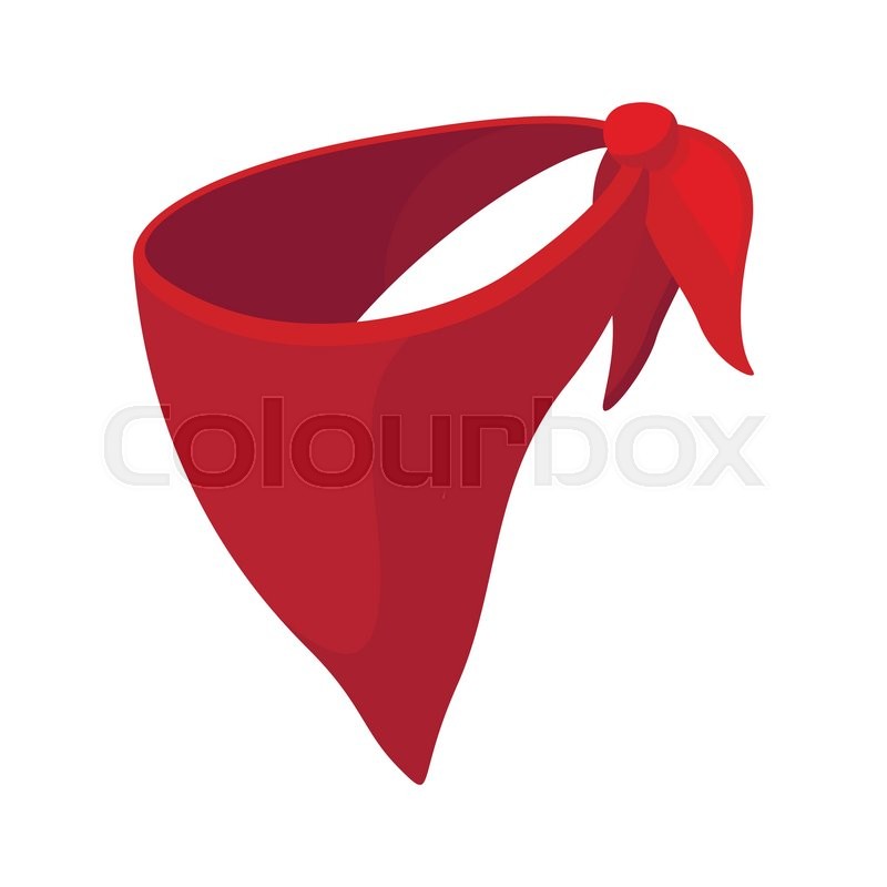 Cowboy neckerchief cartoon icon on a ... | Stock vector | Colourbox