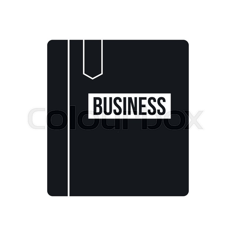 Business book with bookmark icon, ... | Stock vector | Colourbox