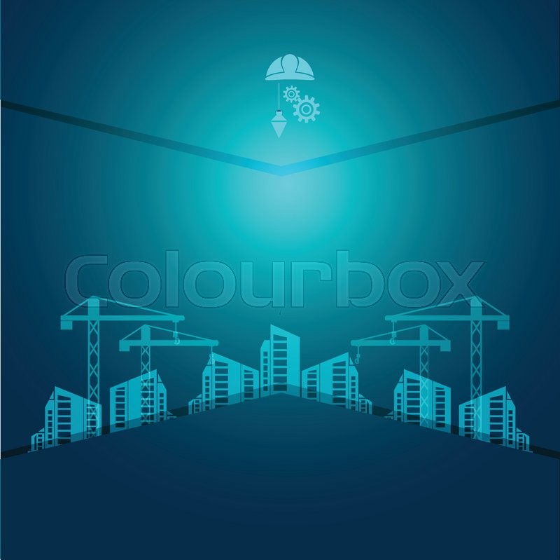 Construction concept background vector ... | Stock vector | Colourbox