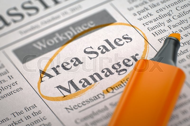 Area Sales Manager - Small Ads of Job ... | Stock image | Colourbox