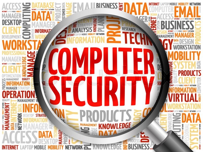 COMPUTER SECURITY word cloud with ... | Stock image | Colourbox
