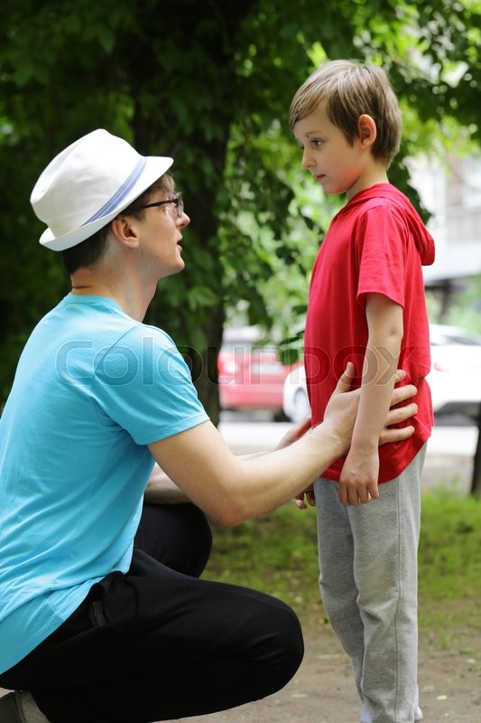 Relationship between father and son - ... | Stock image | Colourbox