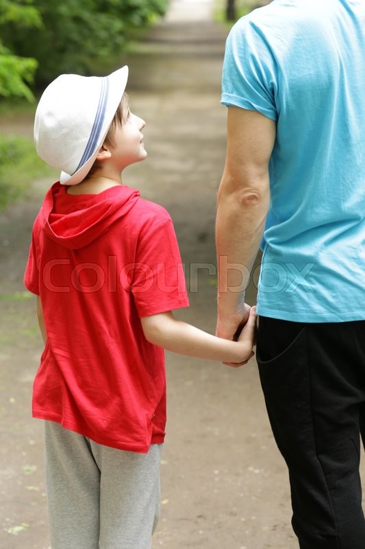 Relationship between father and son - ... | Stock image | Colourbox