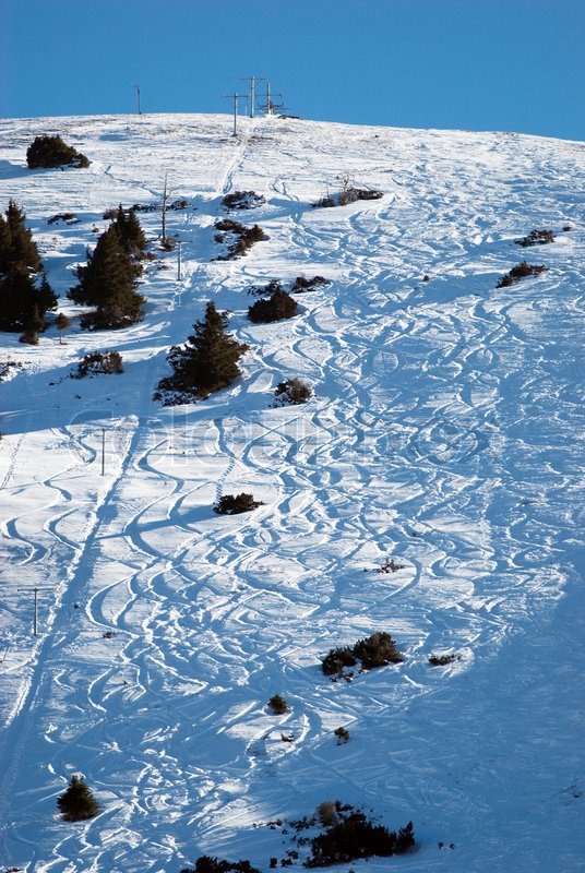 Skipiste am Berg Ski resosrt | Stock Bild | Colourbox