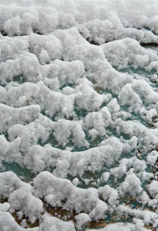 Structure of sleet on a vertical ... | Stock image | Colourbox