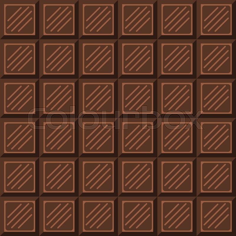 Chocolate bar seamless pattern. Milk ... | Stock vector | Colourbox