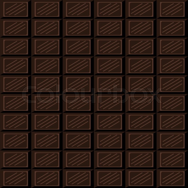 Chocolate bar seamless pattern. Dark ... | Stock vector | Colourbox