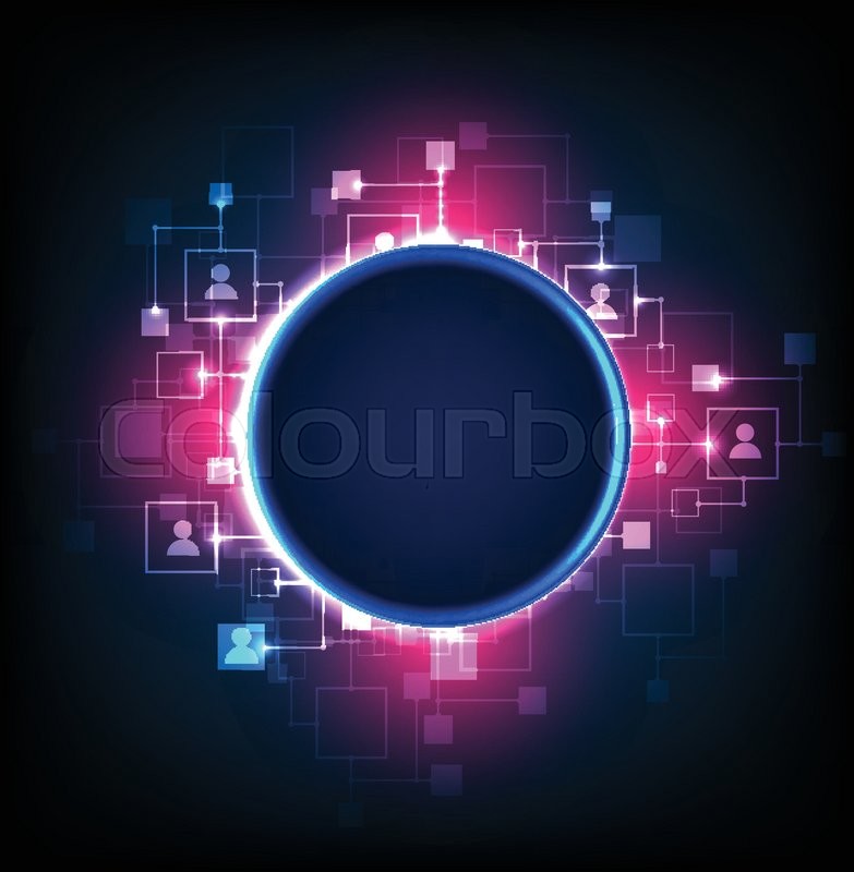 Abstract background, technology theme ... | Stock vector | Colourbox