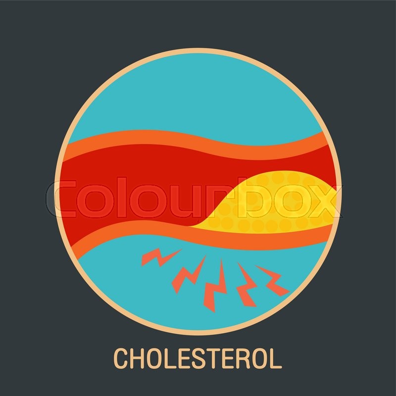 Cholesterol logo vector | Stock vector | Colourbox
