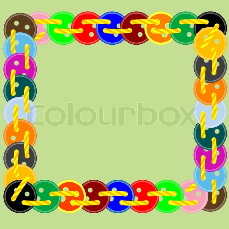 Buttons frame for photos, vector art ... | Stock vector | Colourbox