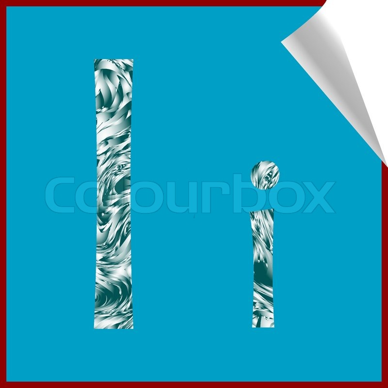 Alphabet letter I, vector art ... | Stock vector | Colourbox