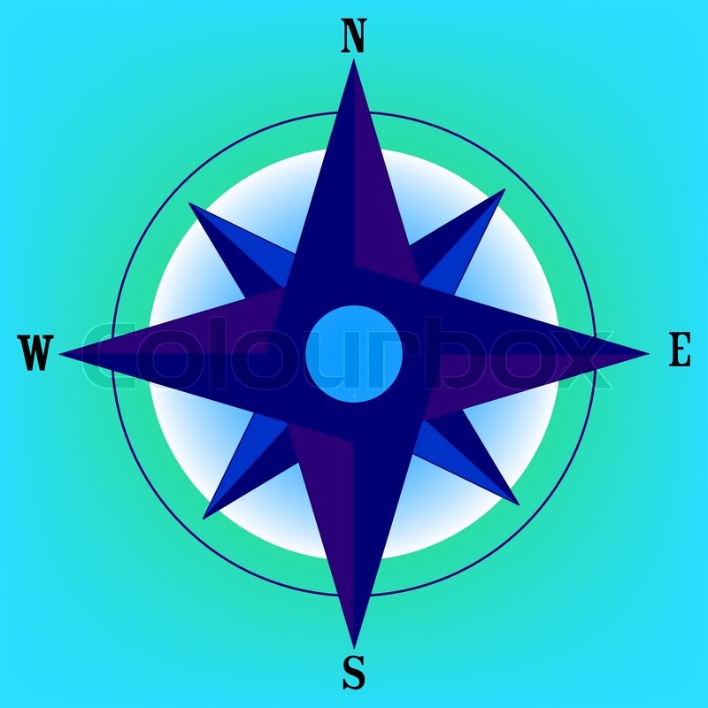 Windrose , Vektorillustrationen | Stock-Vektor | Colourbox