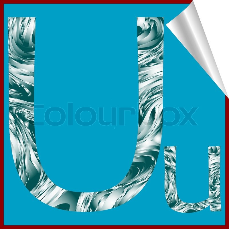 Alphabet Buchstaben U, abstrakte ... | Stock-Vektor | Colourbox