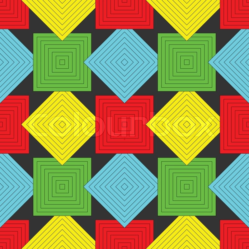 Squares pattern, abstract seamless ... | Stock vector | Colourbox