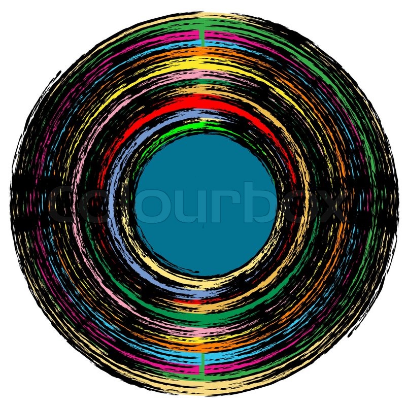 Vintage vinyl record, abstract vector ... | Stock vector | Colourbox