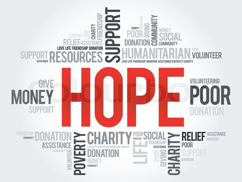Hope word cloud concept | Stock vector | Colourbox