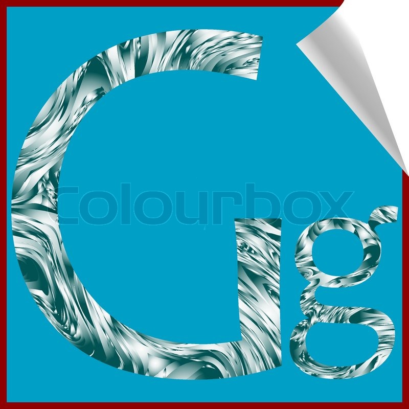 Alphabet letter G, vector art ... | Stock vector | Colourbox