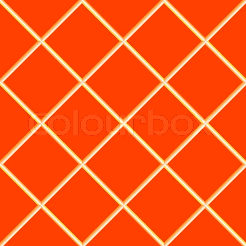 Orange seamless ceramic tiles | Stock vector | Colourbox