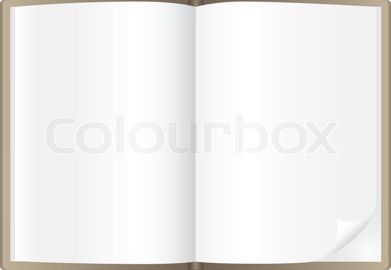 Simple Buch auf dem weißen ... | Stock-Vektor | Colourbox