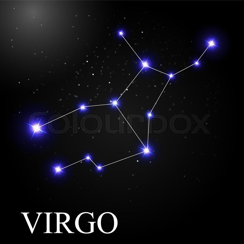 Virgo Zodiac Sign with Beautiful ... | Stock vector | Colourbox