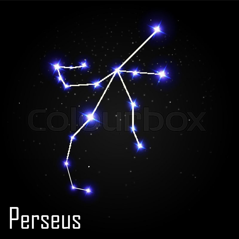 Perseus Constellation with Beautiful ... | Stock vector | Colourbox