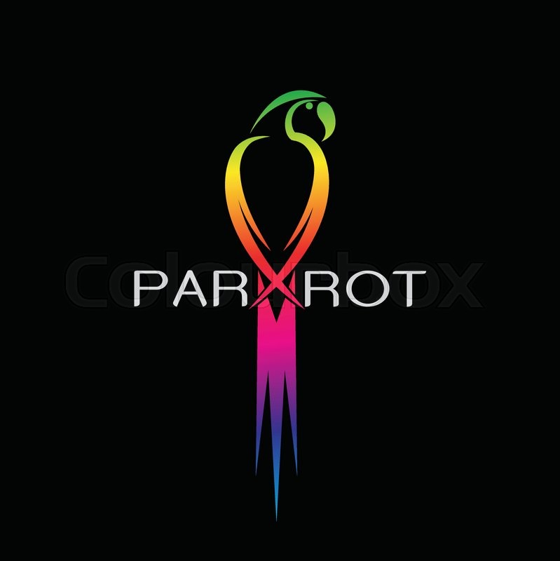 Vector image of a parrot design on ... | Stock vector | Colourbox