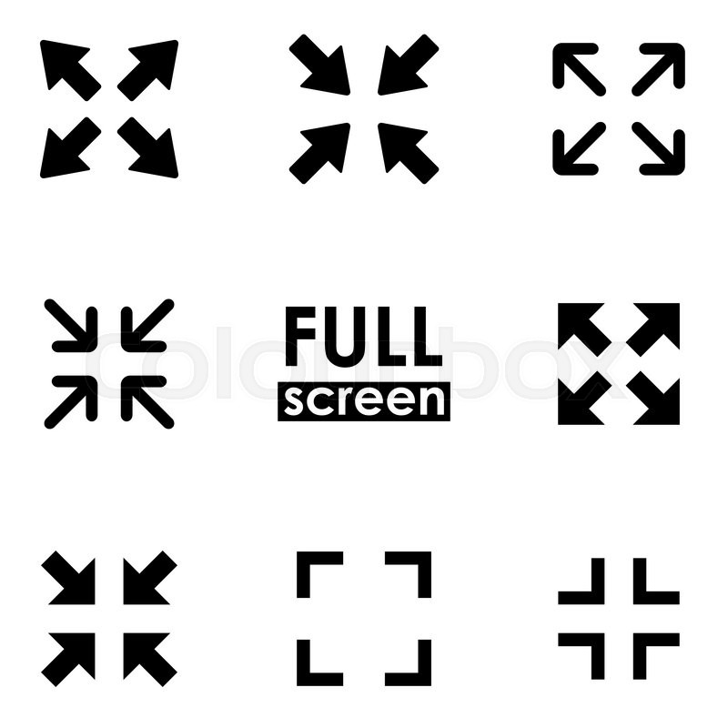 Full Screen Icon Psd