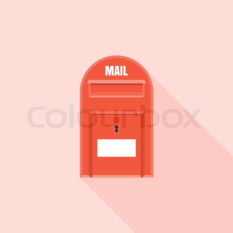 Mail box post illustration, Post box ... | Stock vector | Colourbox