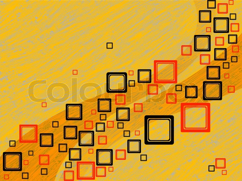 Squares abstract composition, art illustration | Stock Photo | Colourbox