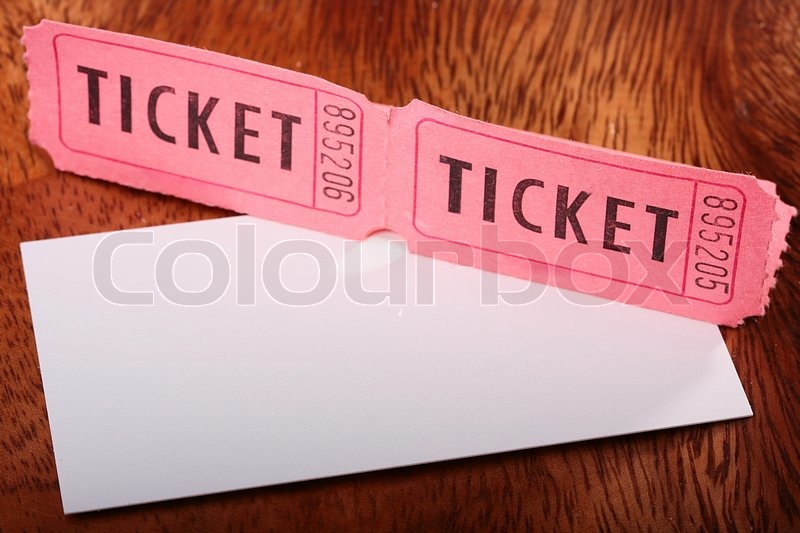 Zwei Tickets für die Show und Platz ... | Stock Bild | Colourbox