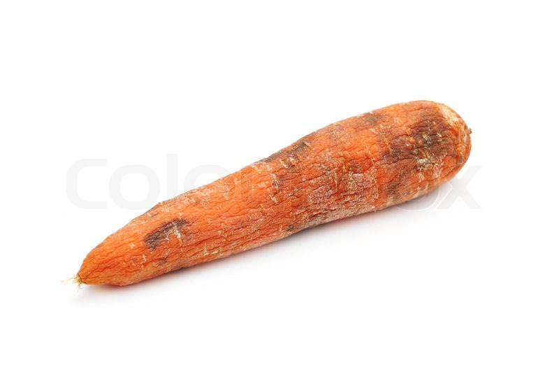 Old carrot isolated | Stock Photo | Colourbox