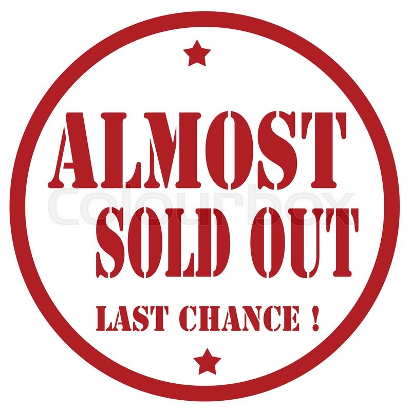 Red stamp with text Almost Sold ... | Stock vector | Colourbox