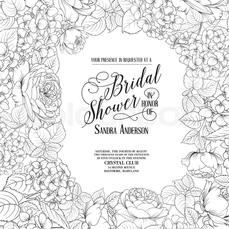 Marriage design template with custom ... | Stock vector | Colourbox