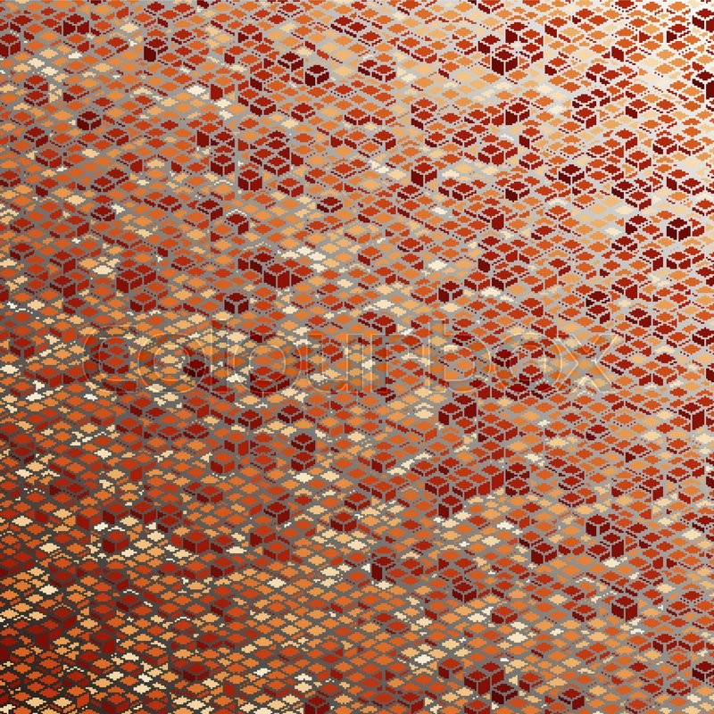 Colorful Isometric Pattern. Random ... | Stock vector | Colourbox