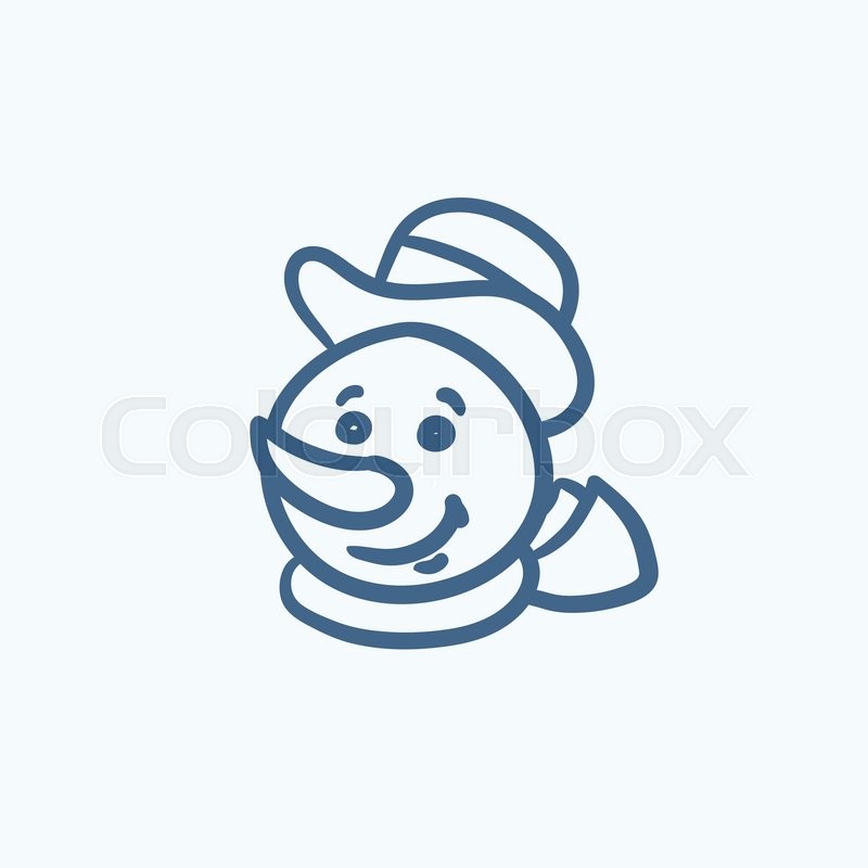 Snowman Face Icon
