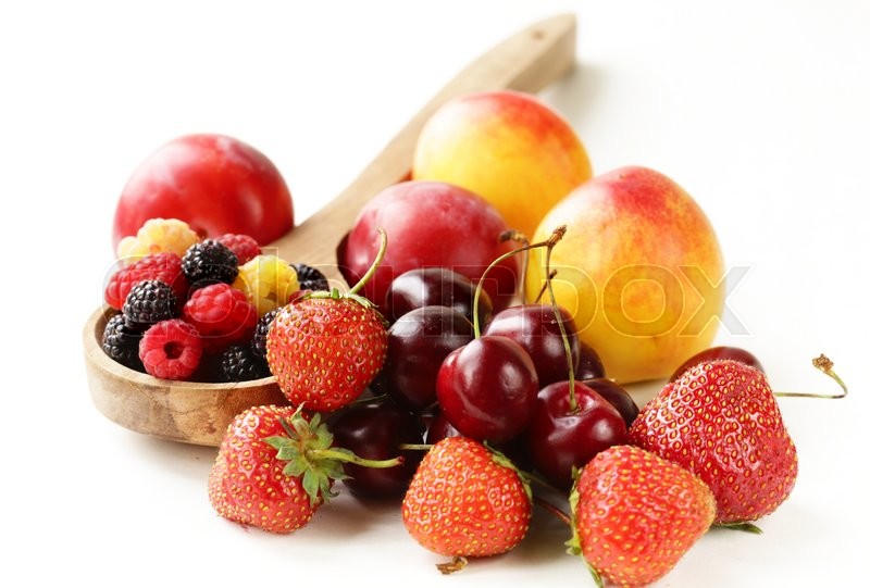 Natural organic fruit and berries | Stock image | Colourbox