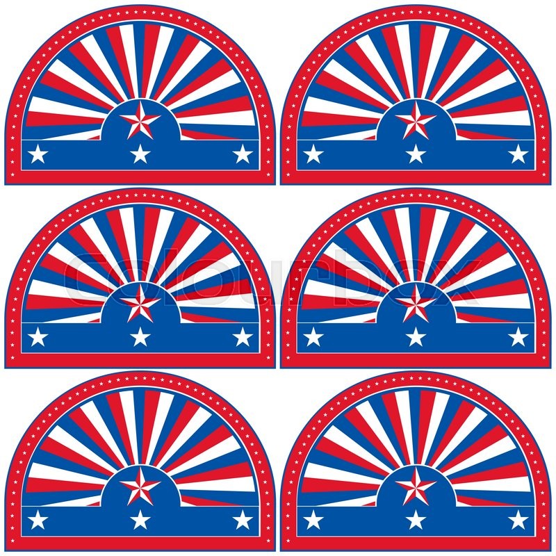 American patriotic symbol for design ... | Stock vector | Colourbox