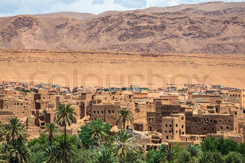 Town and oasis of Tinerhir, Morocco | Stock image | Colourbox