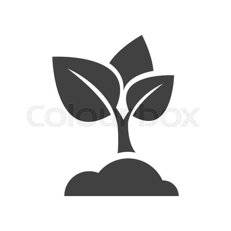 Sapling icon vector | Stock Vector | Colourbox