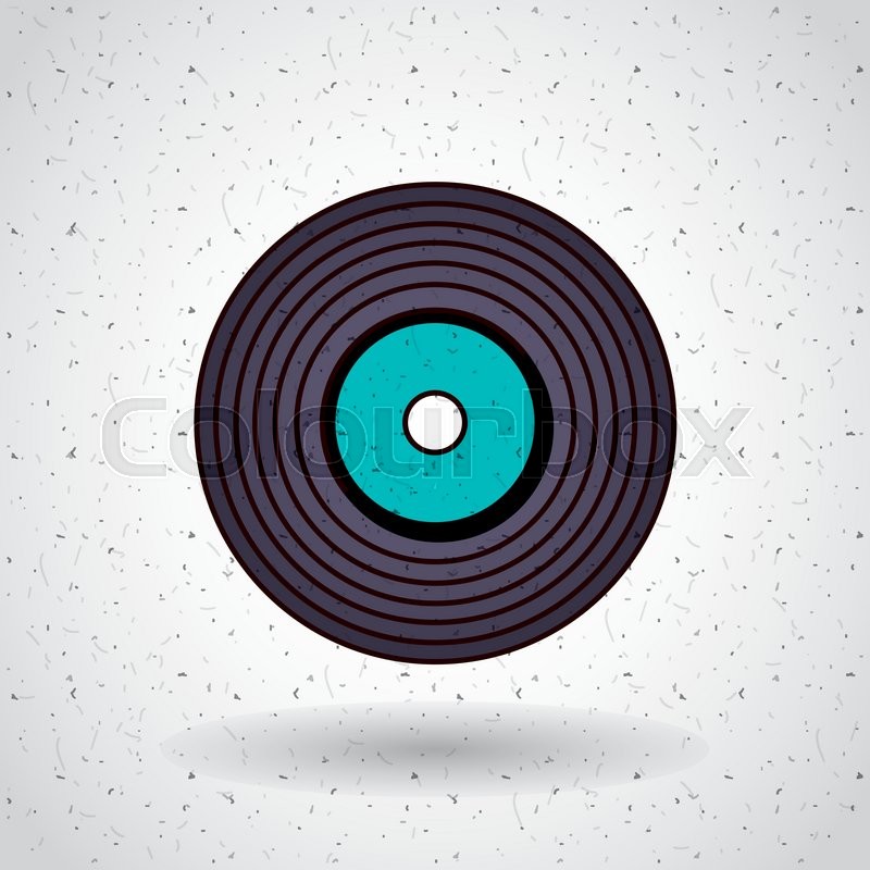 Music record design, vector ... | Stock vector | Colourbox